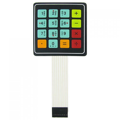 Keypad 4X4 Matrix Black 16-Button