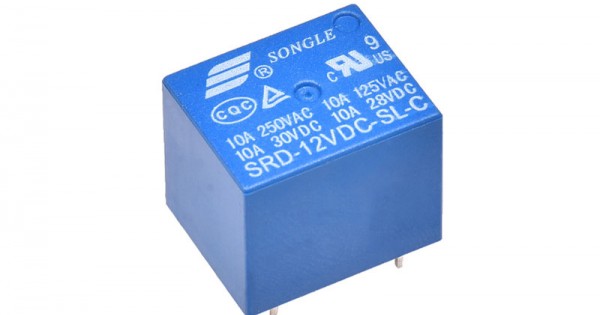 Relay 12V 10A - 5 Pin PCB