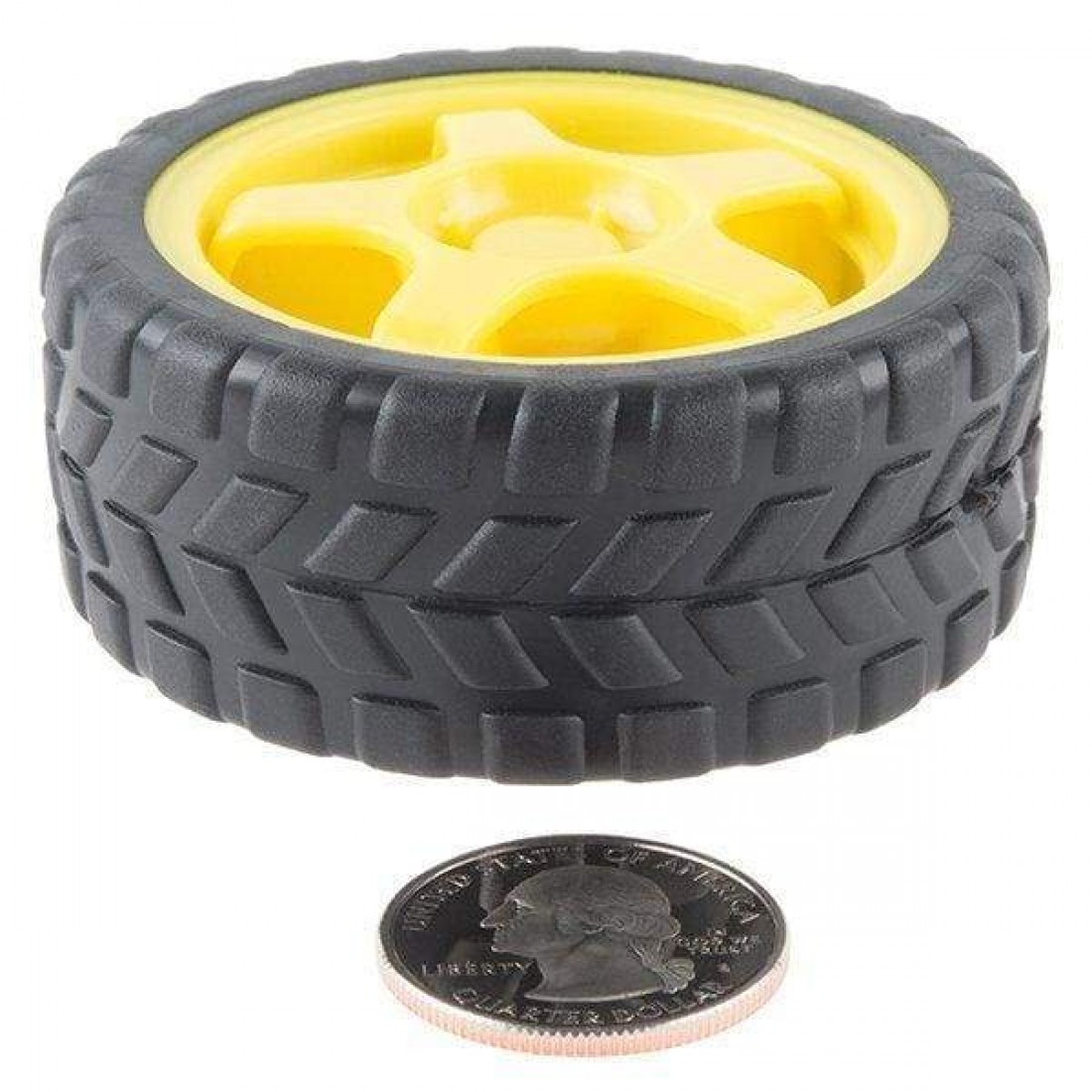 Wheels 65mm Rubber For Robot Chassis & Gear Motor