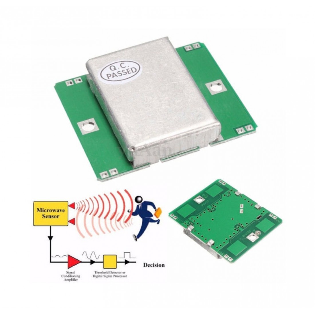 Microwave Doppler Radar Wireless Module Motion Sensor HB100