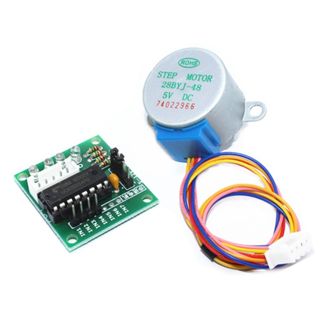 Stepper Motor 5V 4-Phase 5-Wire & ULN2003 Driver Board